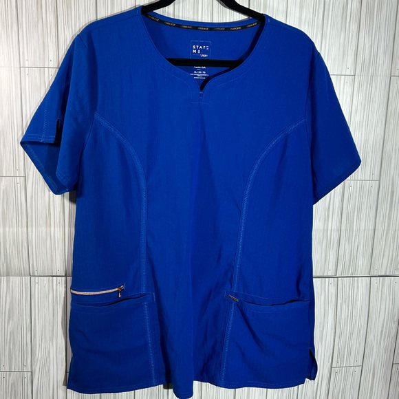 Cherokee | Tops | Cherokee Royal Blue Scrub Top | Poshmark